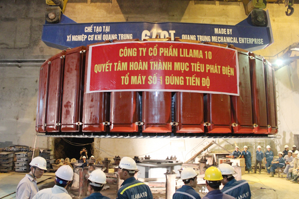 LILAMA10: successfully installed rotor of machine unit 1, Huoi Quang ...