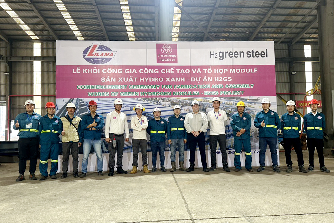 LILAMA commenced fabricating and assembling 27 green hydrogen modules ...