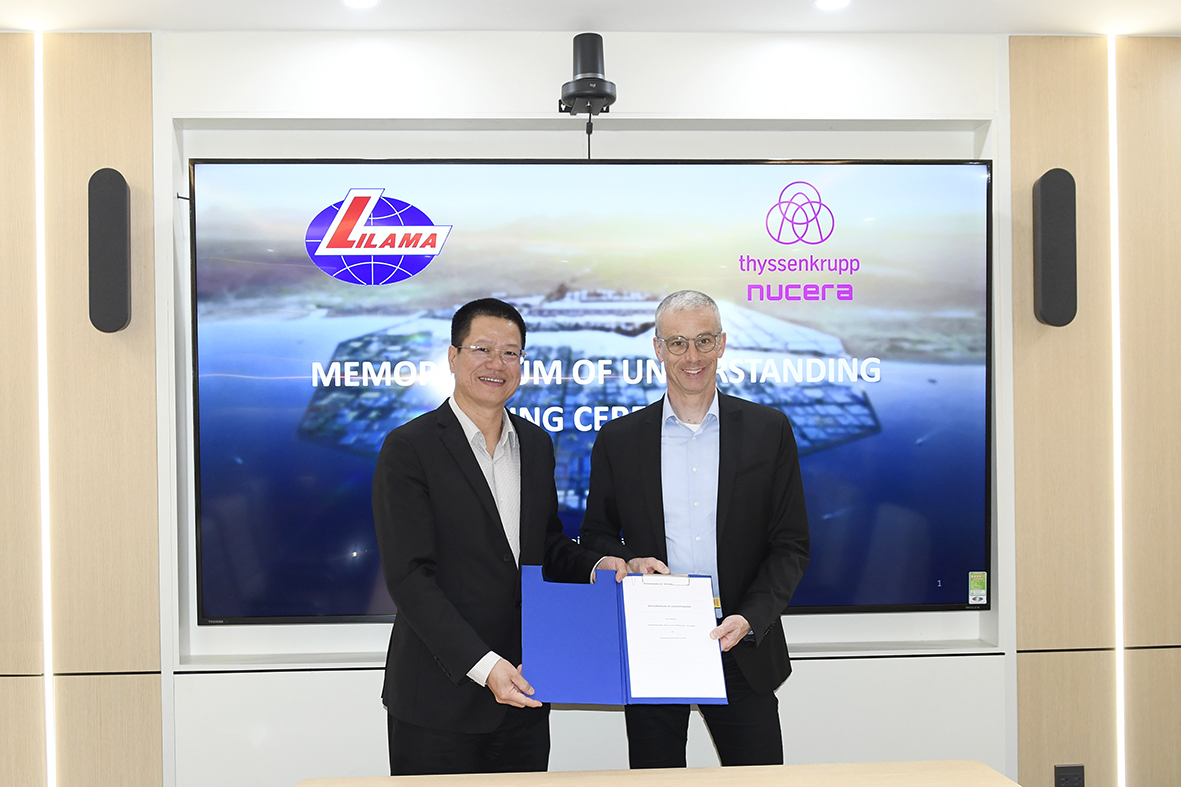 LILAMA and Thyssenkrupp Nucera signs MOU in cooperation on Hydrogen ...