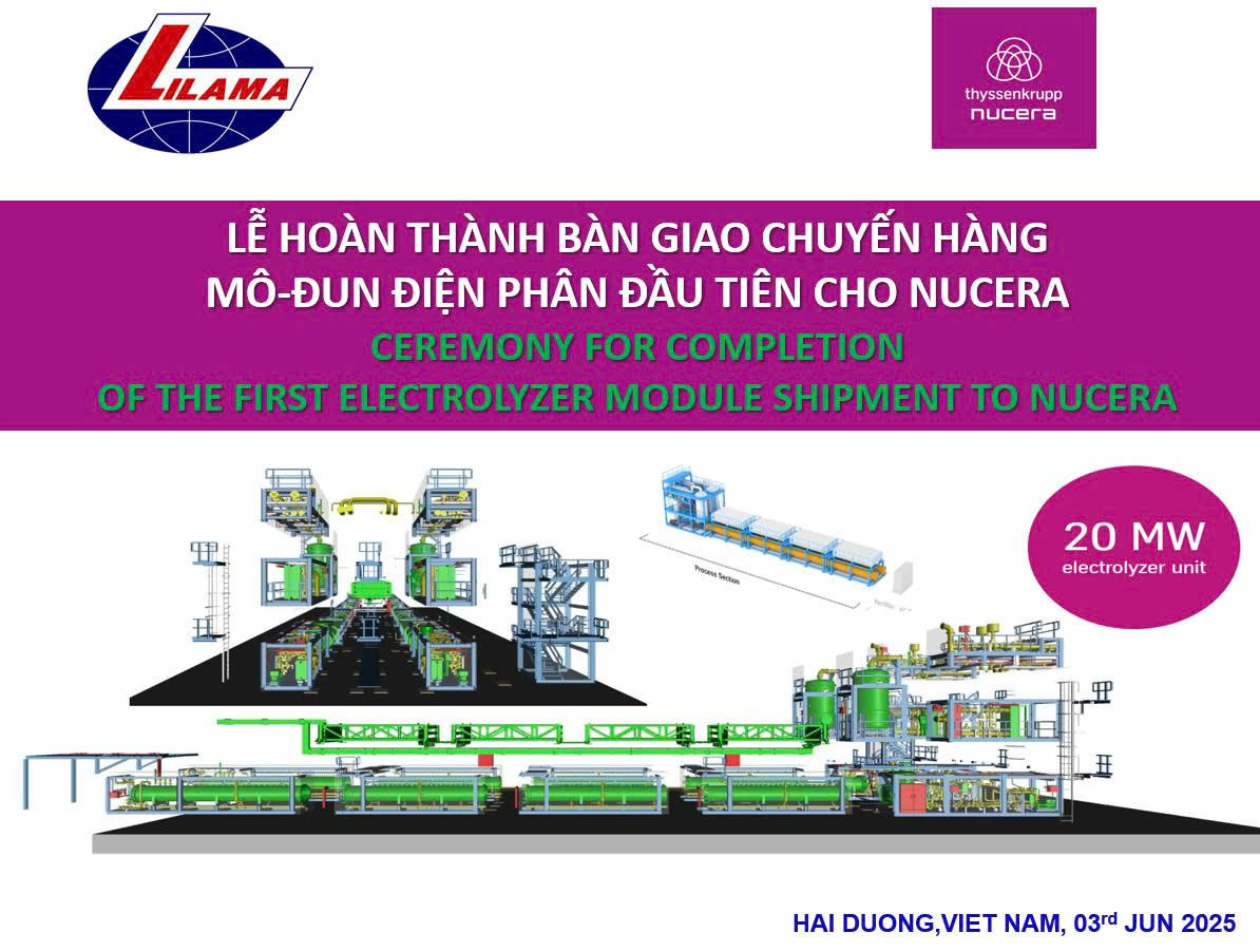 LILAMA completes the first electrolyzer modules shipment to NUCERA ...
