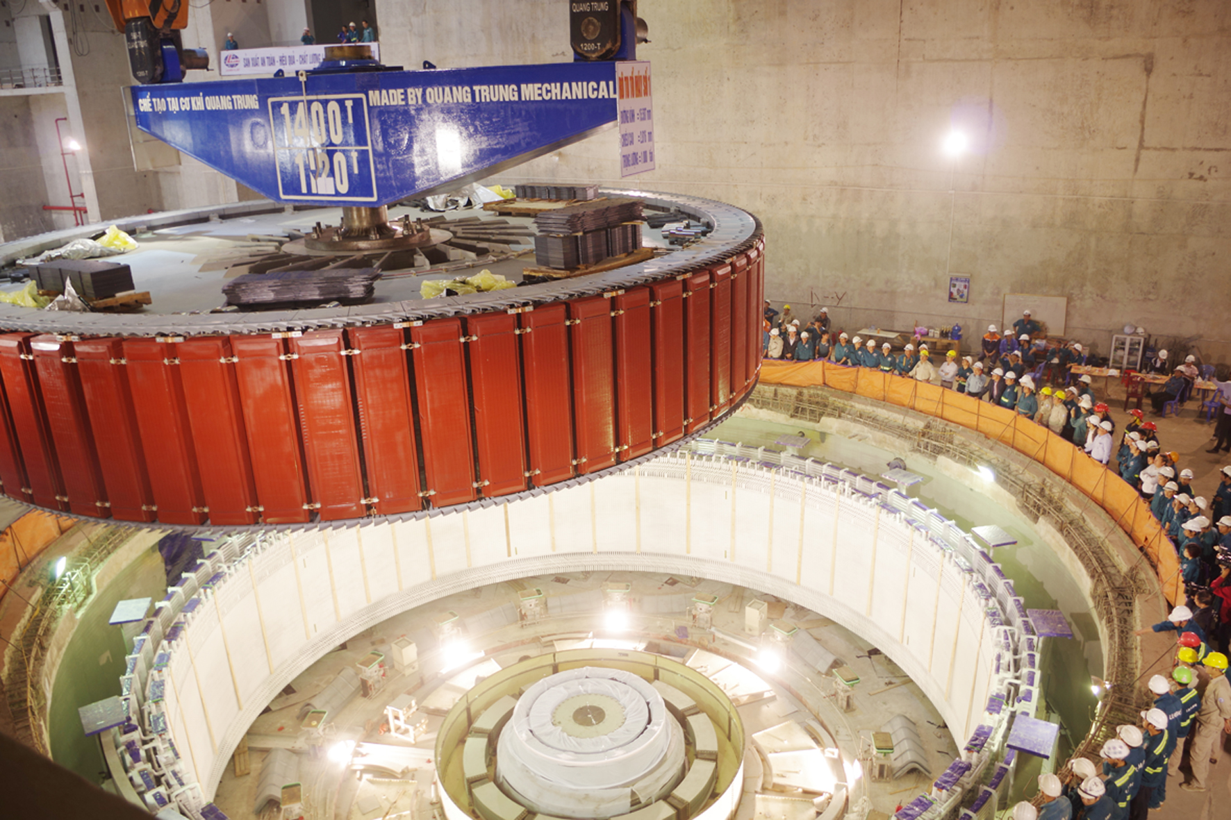 Lilama has successfully installed rotor of machine unit 1, Lai Chau ...